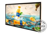 China Light Weight Android 7.1 Wall Mount LCD Display With 4G 65 Inch 4K Golden Color for sale