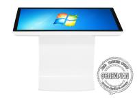 China Spill Proof Capacitive Self Help Kiosk Wifi Innovative Interactive Touch Table for sale