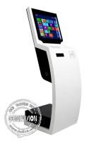 China 21.5 Inch PCAP Touch Screen Kiosk Financial Bank Windows Self Service With Keyboard for sale