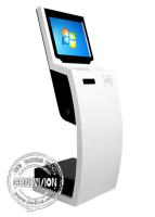 China 21.5 Inch PCAP Touch Screen Kiosk Financial Bank Windows Self Service With Keyboard for sale