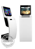 China 21.5 Inch PCAP Touch Screen Kiosk Financial Bank Windows Self Service With Keyboard for sale