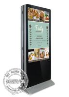 China Hd Screen Wireless Digital Signage 65 Inch 4g Double Sided Pcap Foil Touch Screen Kiosk for sale