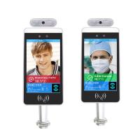 China White Wifi Digital Signage Ips Panel With Detecting Temperature And Face Recognition Camera for sale