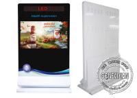 China 55 Inch Horizontal Screen Kiosk Digital Signage Led Marquee Advertisement Player With Led Backlit Logo for sale
