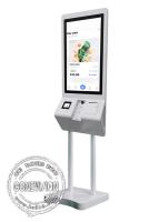 China Super Thin 27 Inch Restaurant Self Service Kiosk Capacitive Touch Screen With Android 7.1 System for sale