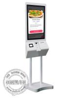 China Super Thin 27 Inch Restaurant Self Service Kiosk Capacitive Touch Screen With Android 7.1 System for sale