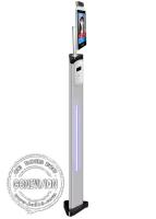 China Hospital Smart Pass Access Control System Facial Recognition Thermometer 1000ml Sanitizer Dispenser Capacity for sale