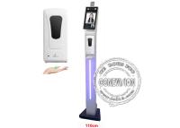 China 8 Inch Digital Signage Built In Infrared Thermometer Face Recognition automatic hand sanitizer dispenser for sale