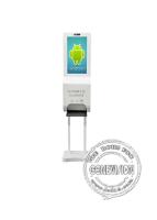 China 300cd/M2 Lcd Screen 21.5 Inch Sanitizer Dispenser Kiosk for sale