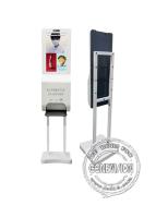 China 300cd/M2 Lcd Screen 21.5 Inch Sanitizer Dispenser Kiosk for sale