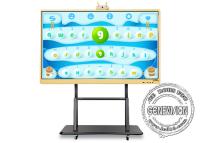 China Wall Mounted AG Glass 400 Nits Touch Screen Whiteboard for sale
