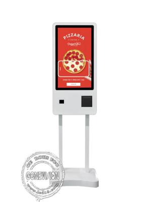 China 24 Inch Restaurant Self Service Kiosk With Ticket Printer Scanner NFC for sale