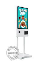 China 24 Inch Restaurant Self Service Kiosk With Ticket Printer Scanner NFC for sale