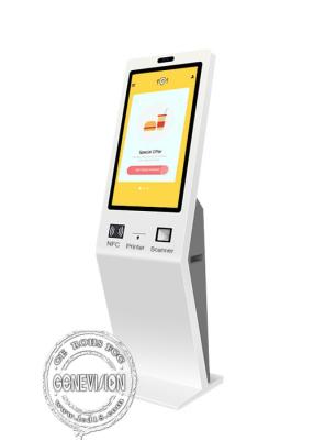 China Floor Standing Touch Screen Self Service Ticketing Kiosk Android 6.0 for sale