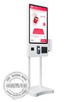 China Catering Software Windows 10 Android 10.0 Restaurant Self Service Payment Kiosk With Meal Call Pager Holder for sale