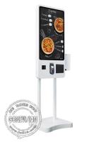 China Catering Software Windows 10 Android 10.0 Restaurant Self Service Payment Kiosk With Meal Call Pager Holder for sale