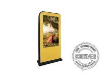 China 55 Inch IP65 IR Touch LCD Display Floor Stand Kiosk for sale