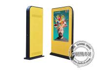 China 55 Inch IP65 IR Touch LCD Display Floor Stand Kiosk for sale