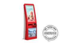 China PC i3 43 Inch Floor Standing Self Ordering Kiosk With NFC Barcode Printer for sale