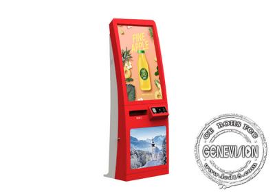China PC i3 43 Inch Floor Standing Self Ordering Kiosk With NFC Barcode Printer for sale