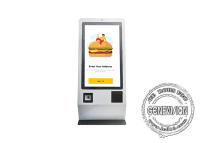 China 24 Inch Desktop Self Service POS Kiosk 350cd/m2 With Barcode Scanner for sale