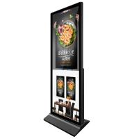 China Edgeless 4K Floor Standing Digital Signage Kiosk For Advertisement for sale