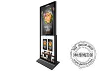 China 450cd/m2 75 Inch Floor Standing WiFi Android Digital Signage for sale