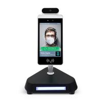 China IPS LCD Face Recognition Body Temperature Check Kiosk for sale