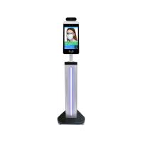 China Floor Standing Face Recognition Temperature Measuring Kiosk With 8