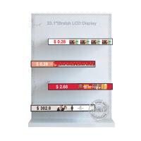 China 400cd/M2 Stretched Bar LCD Digital Signage With LCD Price Tag for sale
