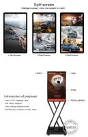 China Portable Android 7.1 500cd/m2 TFT LCD Digital Signage Display for sale
