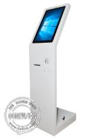 China QR Code Scanner Ticketing PCAP Touch Screen Kiosk For Bus Station for sale