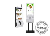 China 32 Inch PC I3 I5 Self Service Ordering Kiosk With Thermal Printer for sale