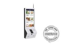 China 32 Inch PC I3 I5 Self Service Ordering Kiosk With Thermal Printer for sale