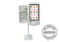 China 32in AIO Double Sided Self Service Ordering Kiosk With Capacitive Touch Screen for sale