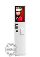 China 21.5 Inch Capacitive Touch Self Service Kiosk Ticket Dispenser POS Machine for sale