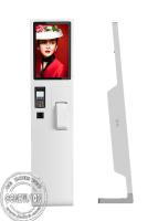 China 21.5 Inch Capacitive Touch Self Service Kiosk Ticket Dispenser POS Machine for sale