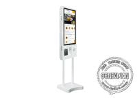 China 350cd/m2 32 Inch Front Webcam Design Touch Screen Kiosk Machine for sale