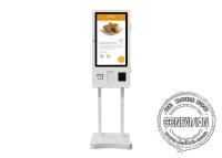 China 350cd/m2 32 Inch Front Webcam Design Touch Screen Kiosk Machine for sale