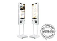China 350cd/m2 32 Inch Front Webcam Design Touch Screen Kiosk Machine for sale