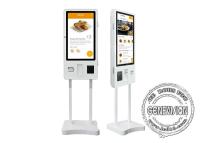 China 350cd/m2 32 Inch Front Webcam Design Touch Screen Kiosk Machine for sale