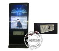 China Dual Screen WiFi LCD Digital Signage 400cd/m2 With Cell Phone Charging Station for sale