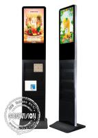 China 22 Inch 1080P LCD Touch Screen Kiosk With Book Shelf for sale