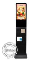 China 22 Inch 1080P LCD Touch Screen Kiosk With Book Shelf for sale