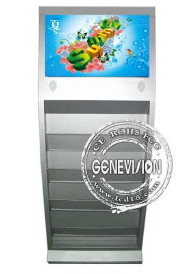 China 22 Inch Free Standing Floor LCD Display Panel with Scrolling Marquee for sale