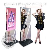 China Standing 5mm Thickness Mirror Digital Signage 350cd/m2 for sale