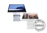 China K Base Design 32in 43in Infra Touch Self Checkout Kiosk With QR Code Scanner for sale