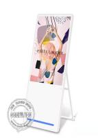 China 43in WiFi Floor Standing foldable kiosk With Decorative Lights for sale