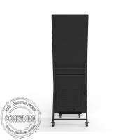 China Moveable IPS LCD Screen Floor Standing Kiosk With Foldable Bracket for sale