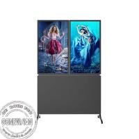 China Floor Standing Frame Dual Screen WiFi Digital Signage for sale